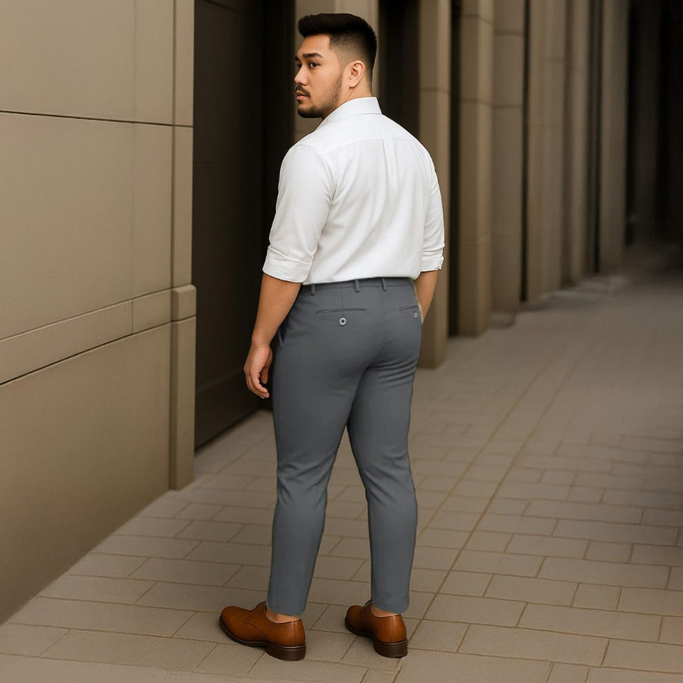 PLUS SIZE SLACKS FORMAL MALL PREMIUM QUALITY STRETCHABLE Menswear Fit ...